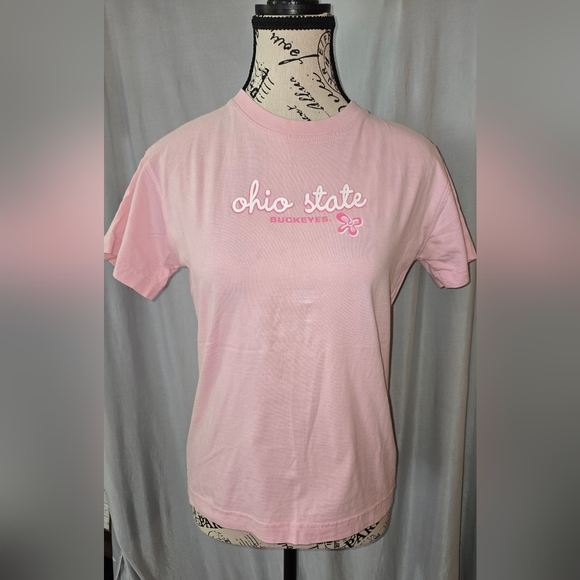 Tops | 315 Ohio State Buckeyes Jrs Sz S T Shirt Top Light Pink | Poshmark